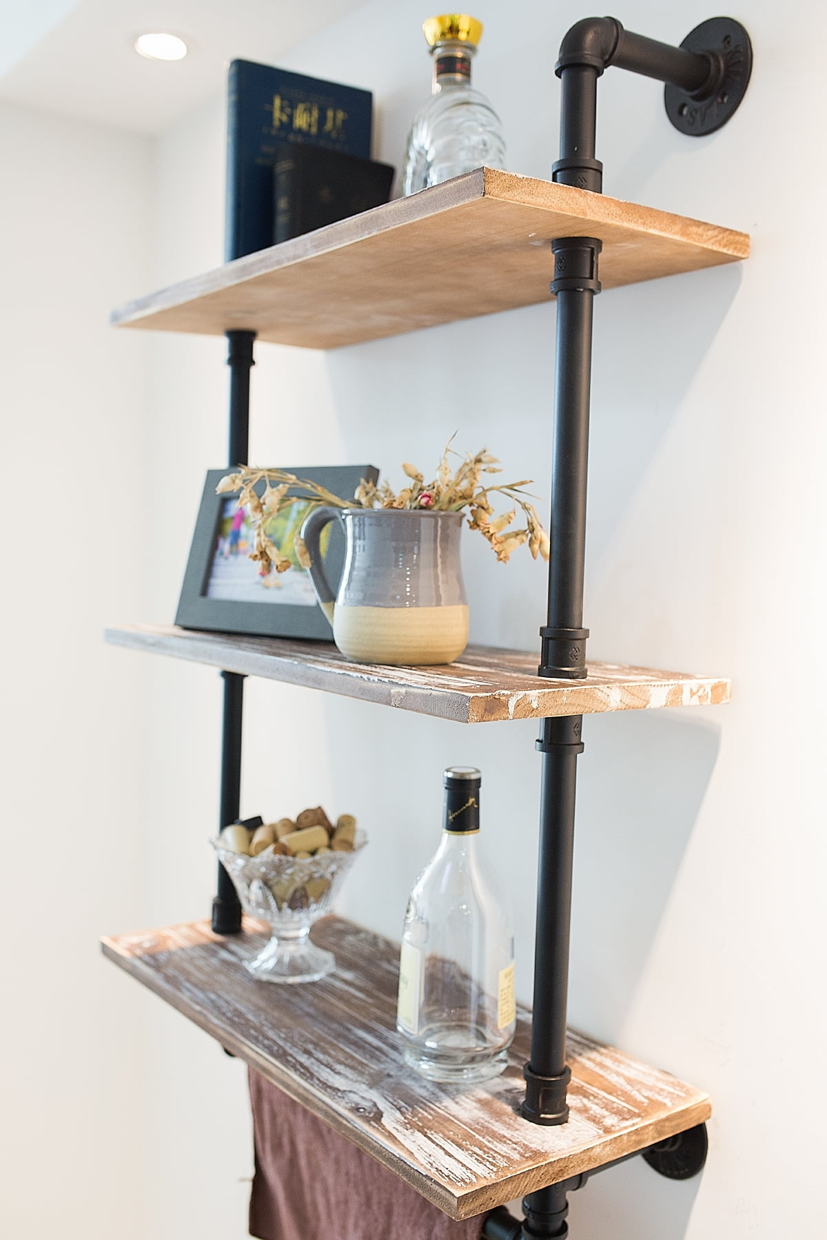 Storage Shelf Black 3 Tiers Modern Bookshelf Room Organizer Open Tall ...