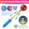 Hand Balloon Pump, Dual Action Two-Way Inflator, Manual Air Blower for ...