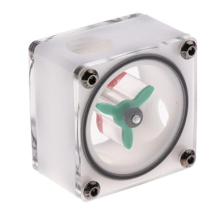 Flow Meter Indicator G1/4 Threaded 3Impeller for PC Computer Water ...