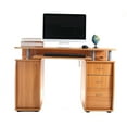 Ktaxon Work Bedroom PC Laptop Desk, Adult Dorm Desktop with 3 Drawers ...