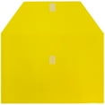 JAM Paper Plastic Hook & Loop Envelopes, 9.8x14.5, 12/Pack, Yellow ...