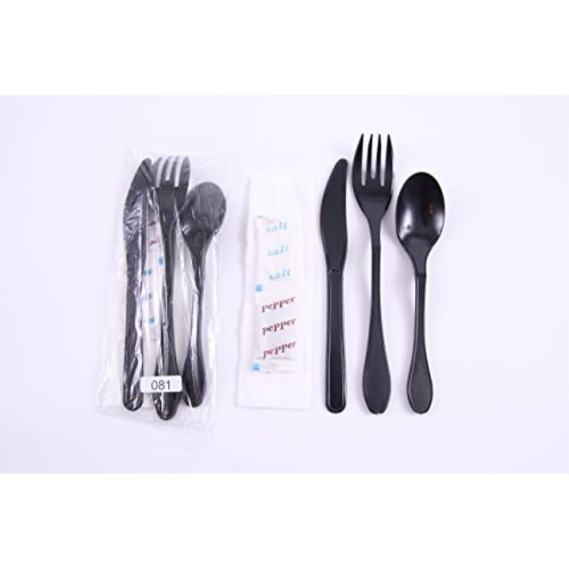Knork Plasticware Utensils Disposable Plastic Cutlery Kit, 250 / case ...