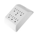 Projectpak, 6 Outlet Wall Tap Extender, 2 Pack, Turns 2 into 6 outlets ...