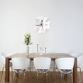 9.84in Round Wall Clock Frameless No Glass Silent Non-Ticking Pvc Board ...