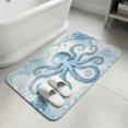 Area Rug Indoor Outdoor 47.2"x63", Blue Octopus Absorbent Non Slip ...