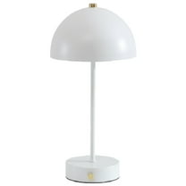 Mainstays Dome Table Lamp, White with Gold Accents - Walmart.com