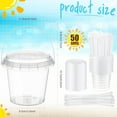30 Set 24oz Disposable Plastic Drink Buckets with Lids and Straws ...