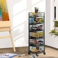 5-Tier Rotating Storage Shelf Rack, Multifunctional Organizer for ...