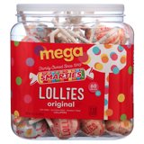 Smarties Mega Lollipops Pack - Original Gluten-Free Candy for Kids, 65 ...