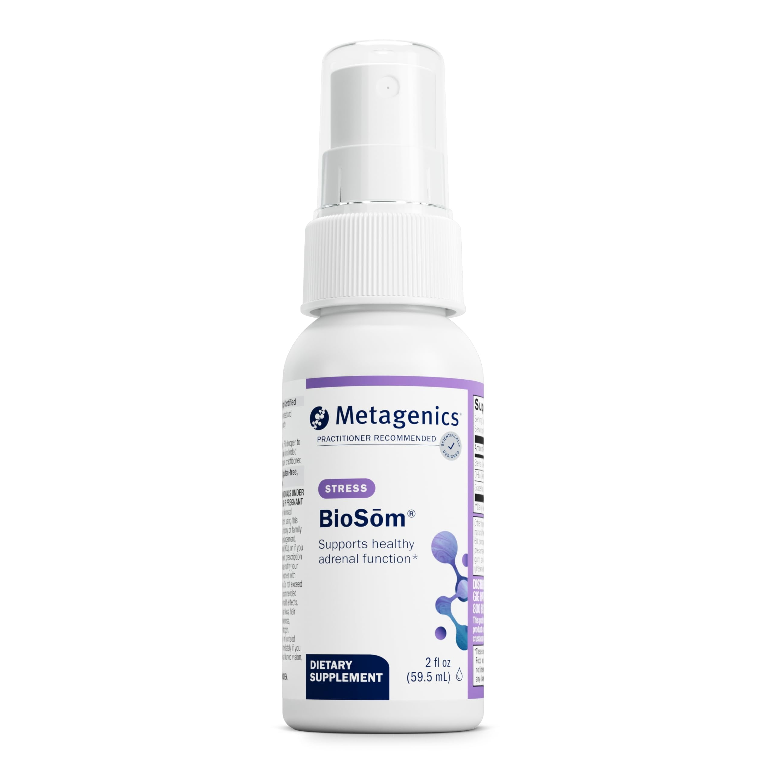 Suplemento Metagenics BioSom en aerosol líquido de DHEA, 85 porciones ...