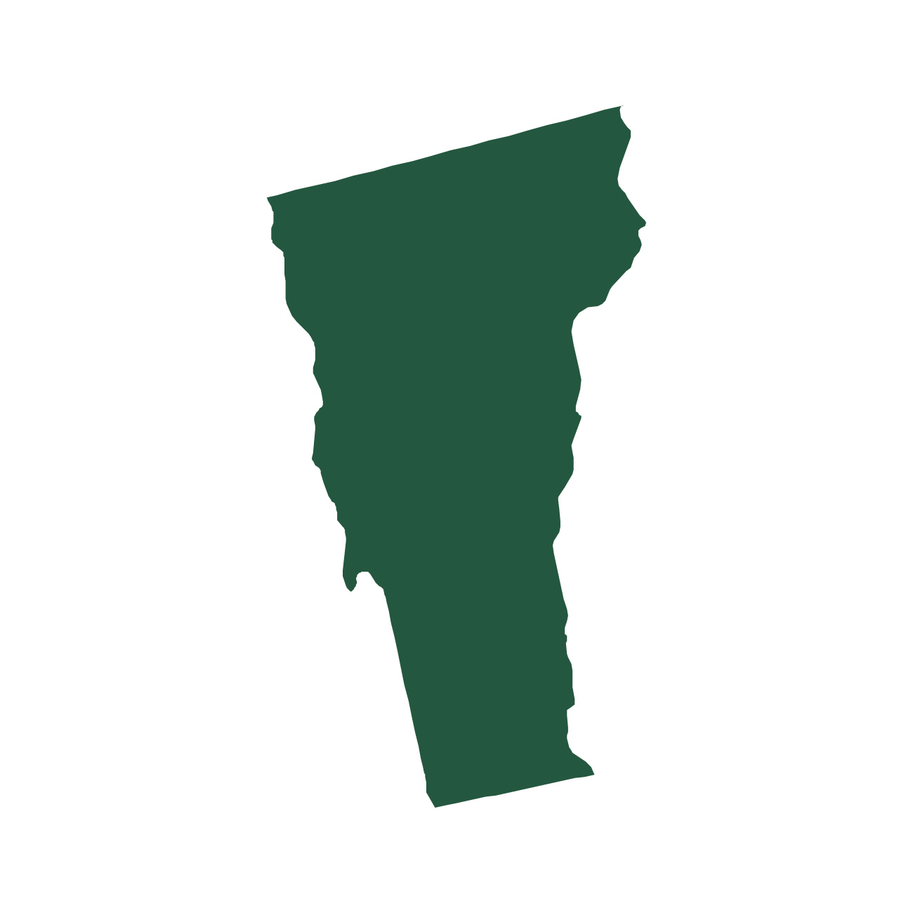 Vermont Shaped Sticker Decal Die Cut - Self Adhesive Vinyl ...
