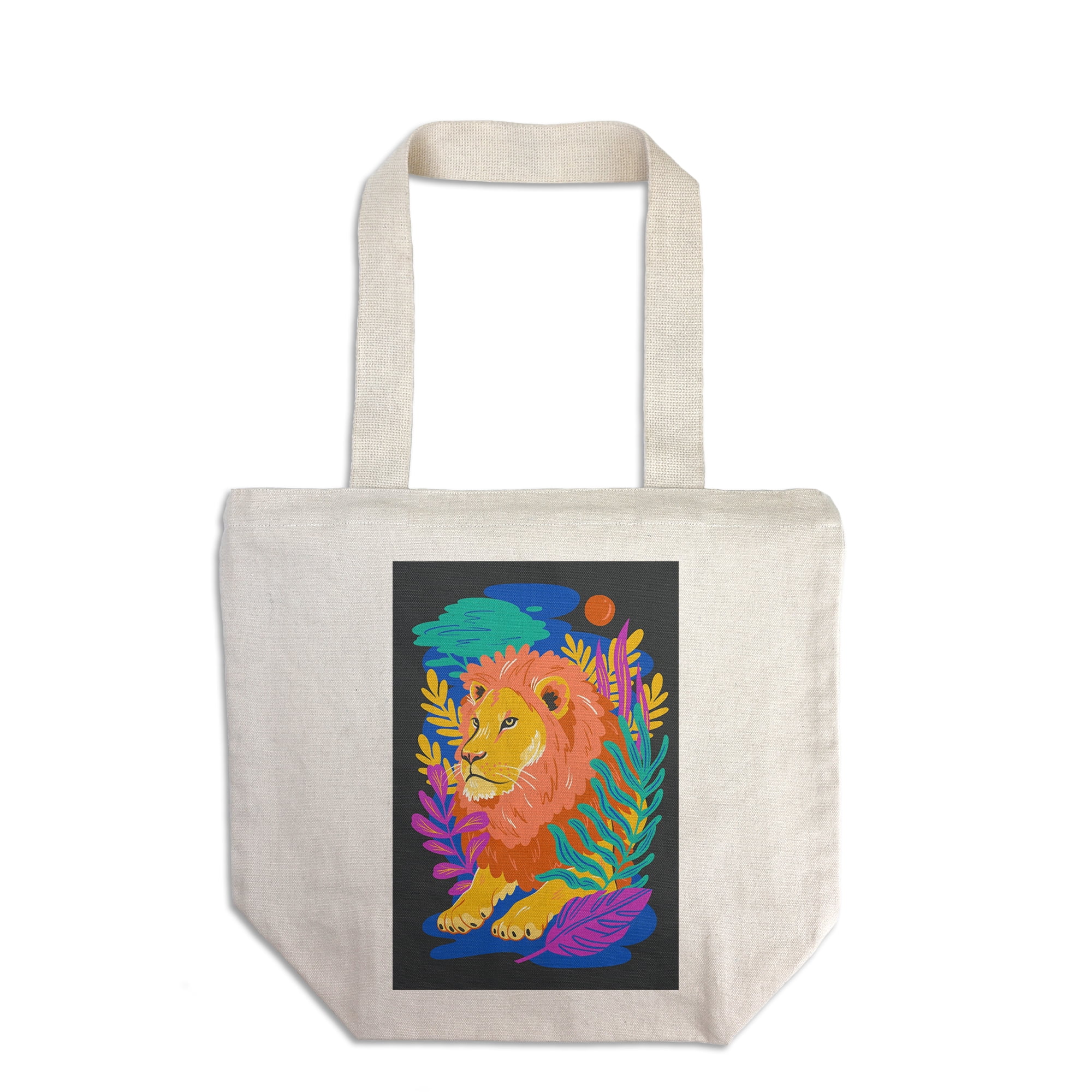 Lush Environment, Lion, Zoo and Aquarium Series (100% Cotton Canvas ...