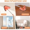 Wall Cleaner Triangle Mop with 82'' Long Handle - Wall Scrubber ...