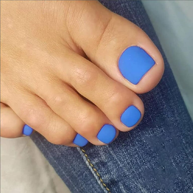 Royal Blue Toe Nail Designs
