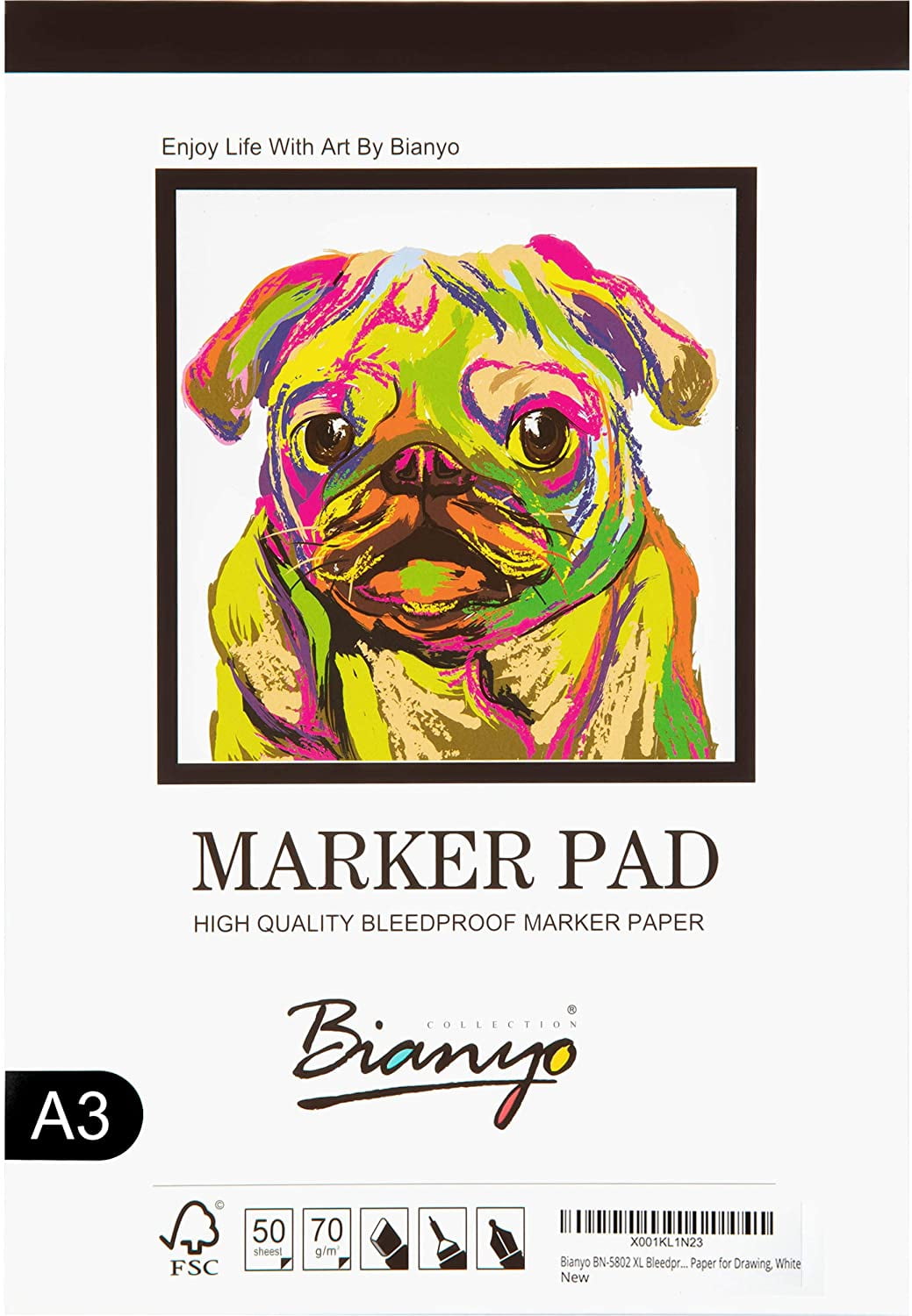Bianyo XL Bleedproof Marker Paper Pad - Walmart.com