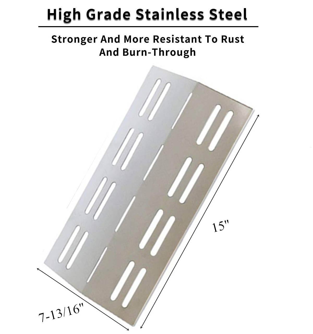 Stainless Heat Shield for Charbroil 463742111, Barbeques Galore 3BENDLP ...