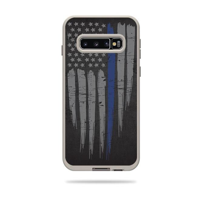 MightySkins LIFSAG10PL-Thin Blue Line Skin Decal Wrap for LifeProof Fre ...