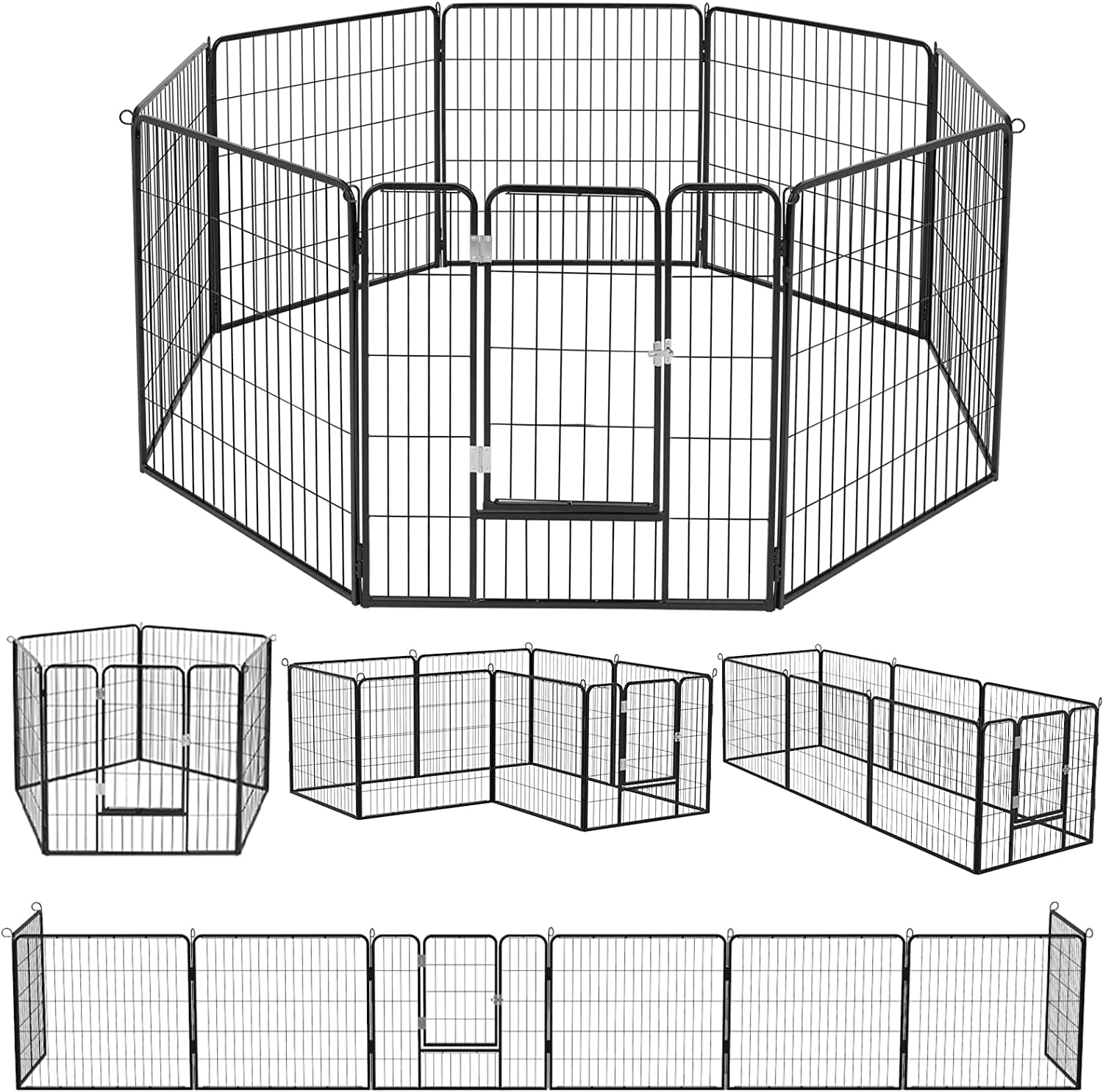 pukami-puppy-playpen-portable-dog-fence-dog-playpen-indoor-outdoor