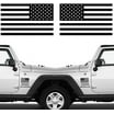 TOTOMO USA American Flag Car Sticker Decal 2 Pack White USF-02W ...