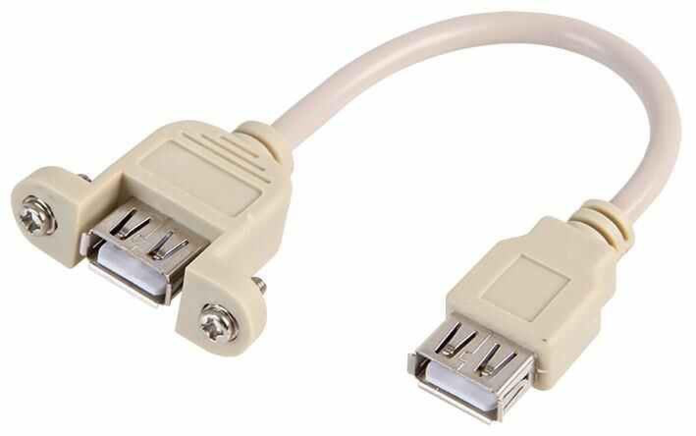 PRO SIGNAL - USB A Socket to USB A Chassis Mount Socket - Walmart.com