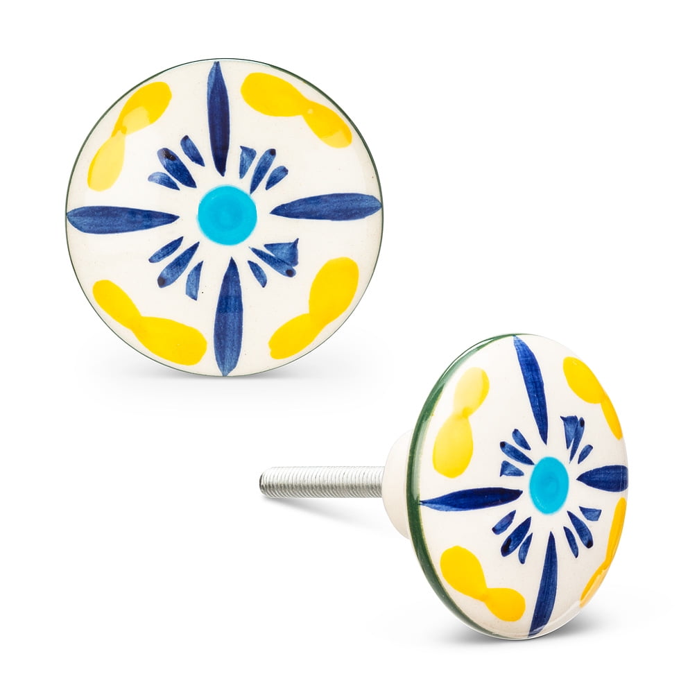 Set of 4 Flower Knob - Walmart.com