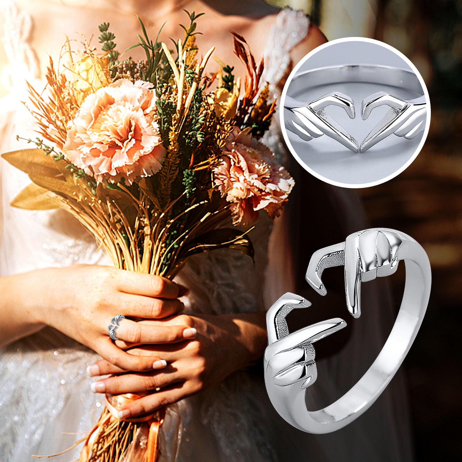 Click here for Timifis Silver Rings Ladies Fashion Open Geometric... prices