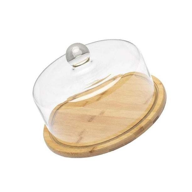 Glass Cover Serving Tray Cake Holder clear Cheese Stand covers cover ...