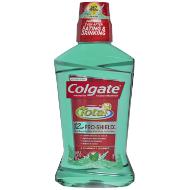 Colgate Total Pro-Shield Alcohol Free Mouthwash, Spearmint - 1L, 33.8 ...