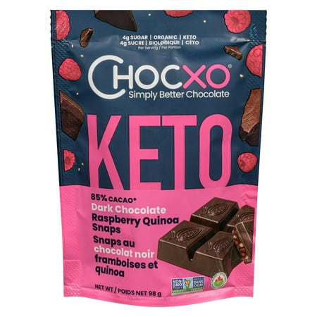 Chocxo Organic Dark Chocolate Raspberry Quinoa Snaps 85% Cocao - Walmart.ca