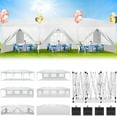 COBIZI 10x30 Pop Up Canopy Party Tent 10x30 Canopy Tent with 8 ...