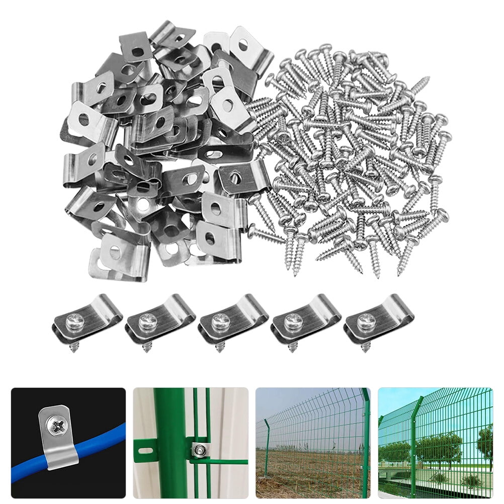 100Pcs Wire Fence Clips Cattle Panel Cage Clips Fence Clamp, 48% OFF