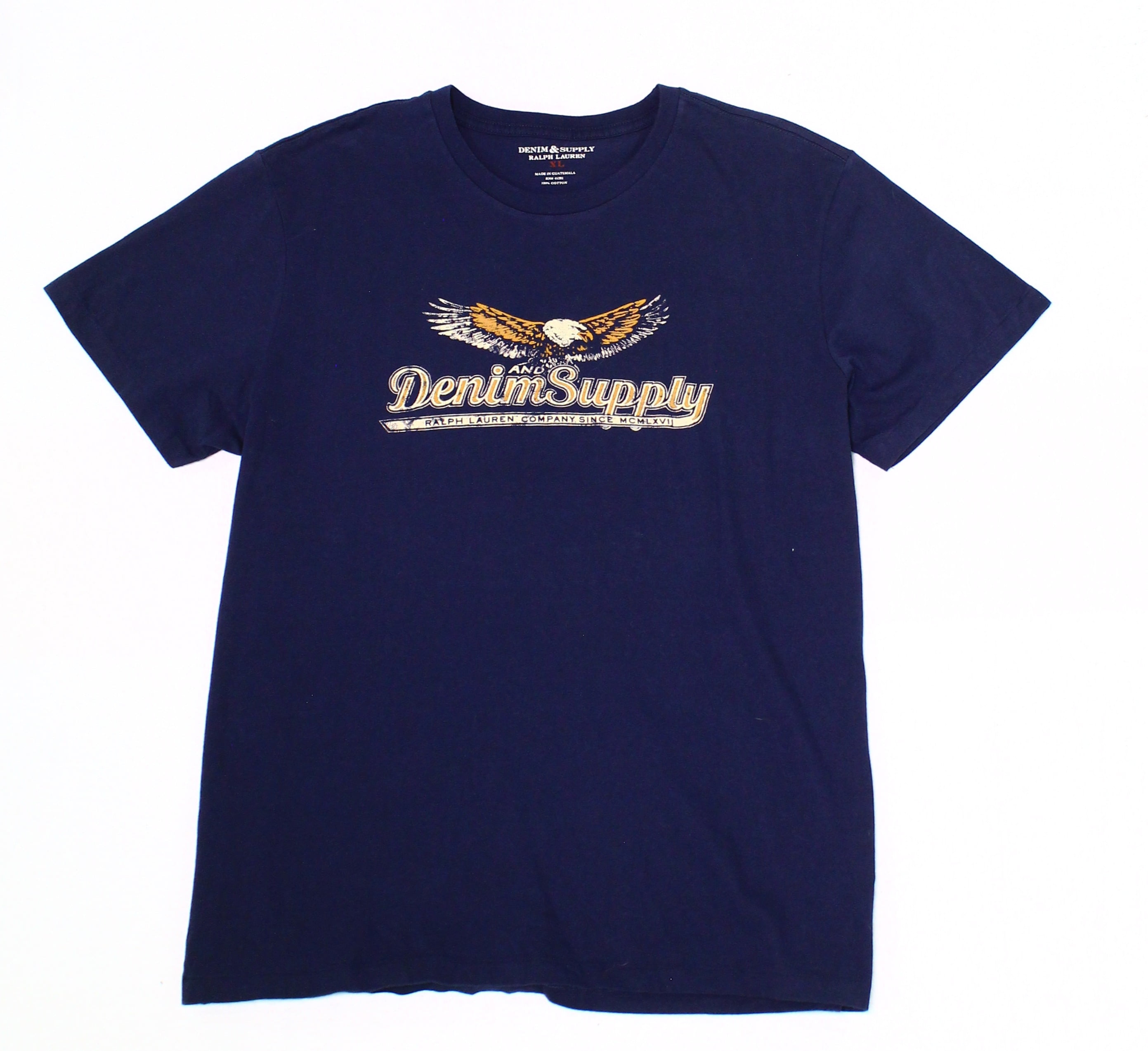 Ralph Lauren Denim And Supply By Ralph Lauren New Blue Mens Size Xl Graphic Tee T Shirt