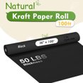 36" x 2,400" (200')Black Kraft Paper Roll for Craft Bulletin Board ...