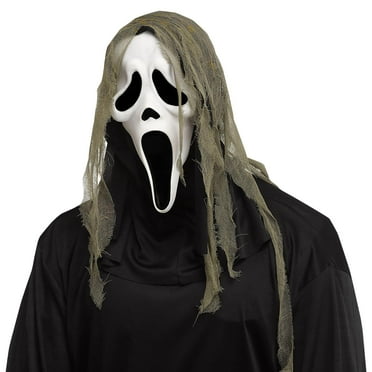 Ghost Face Bleeding Zombie Mask Adult Halloween Accessory - Walmart.com