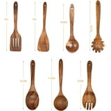 BOKALAKA Wooden Utensils for Cooking, Natural Teak Kitchen Utensils Set ...