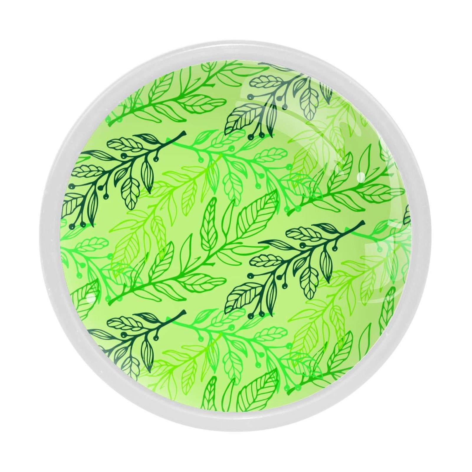 4 Pcs Leaves Knobs for Kitchen Cabinet Cupboard Dresser Bookcase Drawer ...