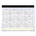 QuickNotes Desk Pad, 22 x 17, White/Blue/Yellow Sheets, Black Binding ...