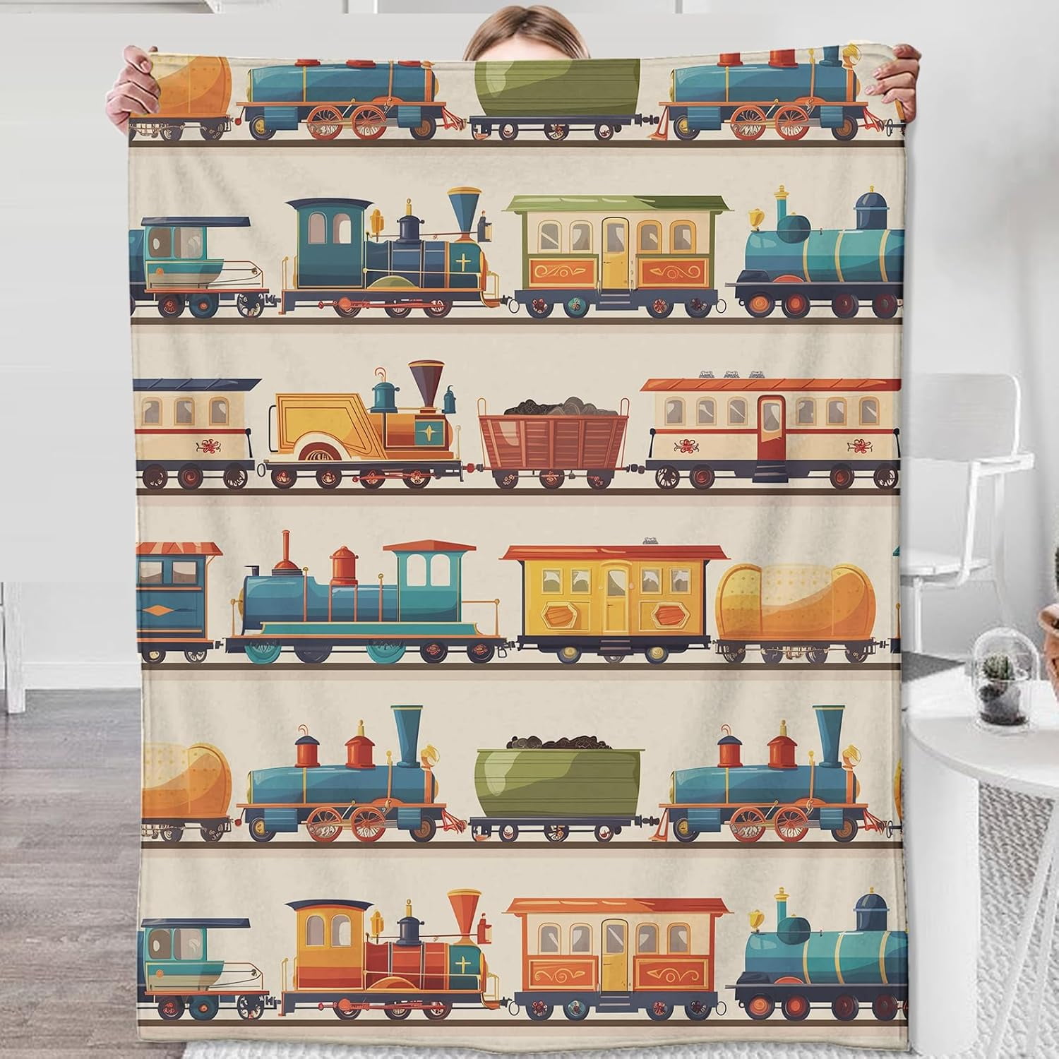 Click here for Kljhyu Train Blanket For Boys Kids  Train Gifts Be... prices