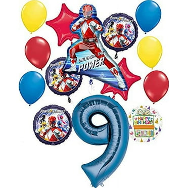 Power Rangers Birthday Party Supplies Unleash the Power Balloon Bouquet ...