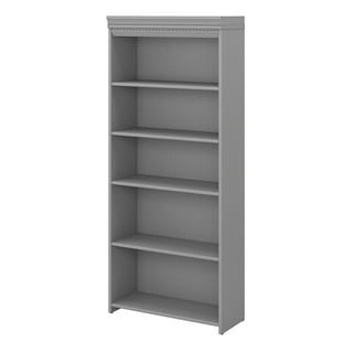 RealRooms Chester 5 Shelf Open Bookcase, White and Honey - Walmart.com