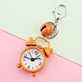 Creative Iron Keychain Keyring Miniature Alarm Clock Shape Detail for ...