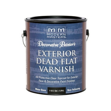 Modern Masters 1 gal Clear Acrylic Dead Flat Varnish, Paint Finishing ...