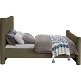 Meridian Furniture Elias Olive Green Boucle Fabric King Bed - Walmart.com