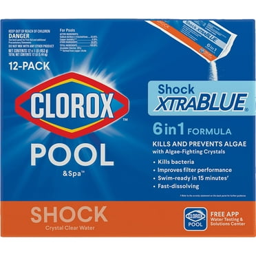 Clorox Pool&Spa Xtra Blue Shock Treatment Chemicals for Swimming Pools ...