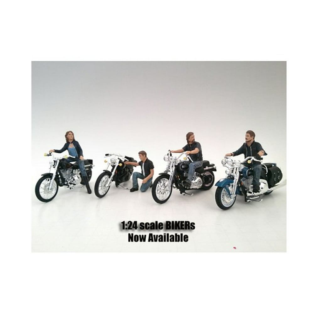 \Bikers\ 4 Piece Figure Set For 1:24 Scale Models by American Diorama ...