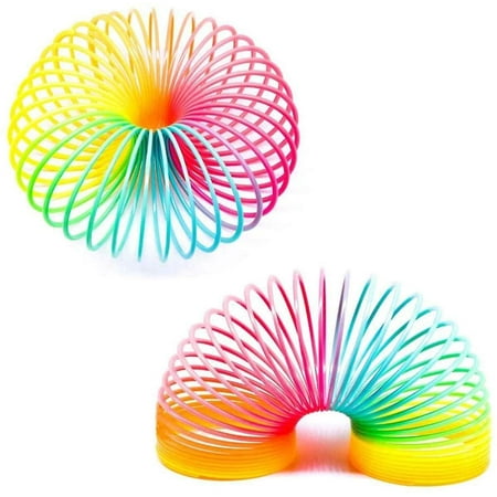Magic Spring Toy, Rainbow Plastic Coil Toy,party Favor Goody Bag Filler ...