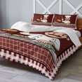 4 Piece Duvet Cover Set Cal king, Kitchen Cute Chef Cook Burgundy Red ...