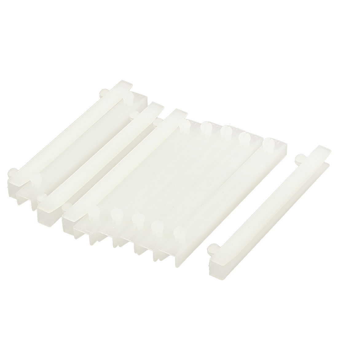 10pcs Nylon Horizontal Mount PCB Board Slot Supporting Guide Rail 64mm ...