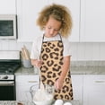 Brown and Beige Leopard Print Teens Aprons, Adjustable Neck Strap ...