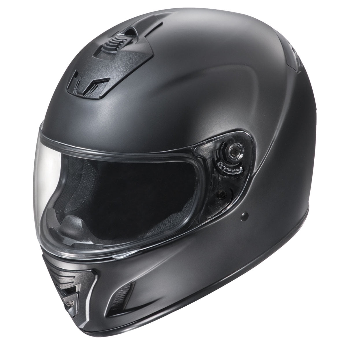 Flat Black Full Face Motorcycle Helmet